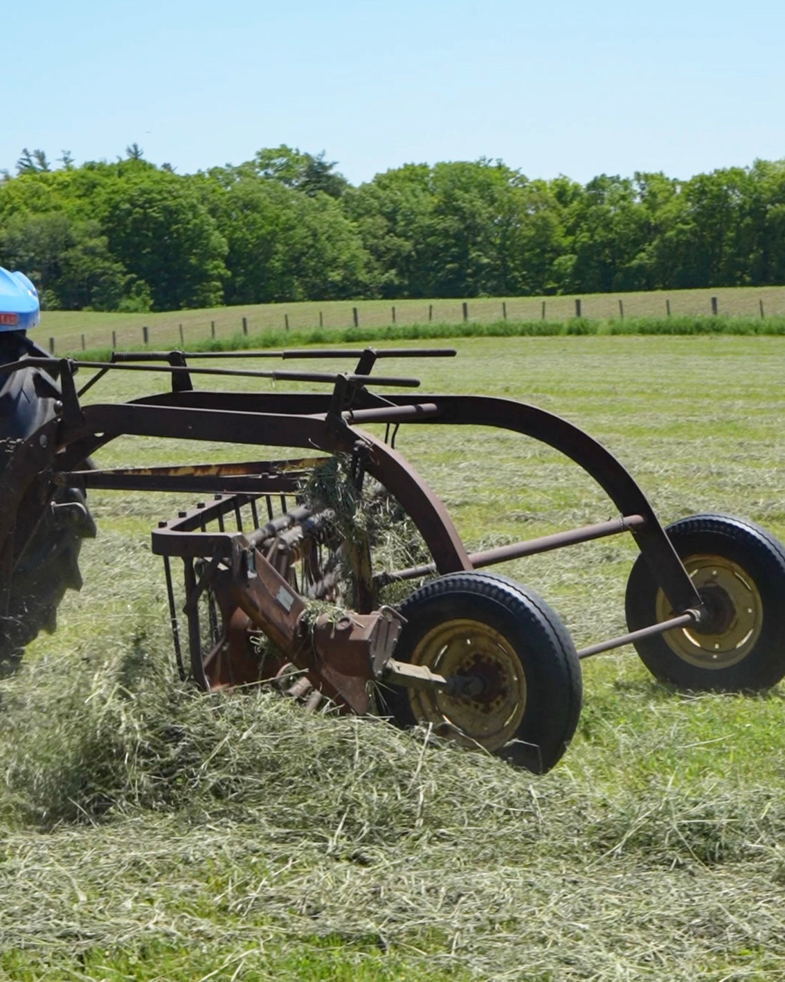 Hay production at Cruickston Park